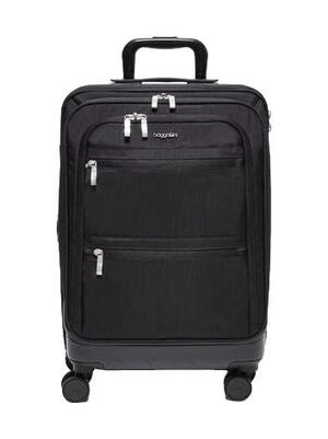 BAGGALLINI 22in 4 Wheel Hybrid Carry-On Black