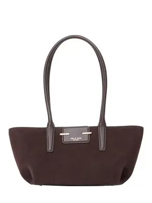 Rag & Bone Realm Suede Satchel - Chocolate