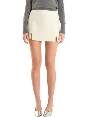Endless Rose Tweed Mini Skirt - Ivory