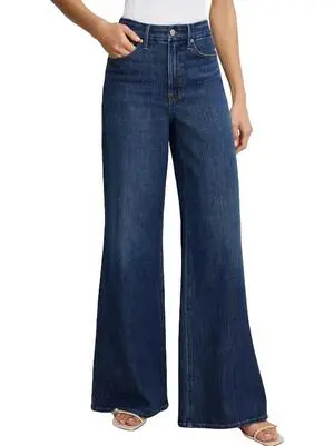 Good American Good American Soft-Tech Good Waist Palazzo Jeans Indigo977