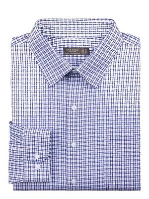 OAK HILL PREMIUM BY DXL Big & Tall Textured Link Dress Shirt