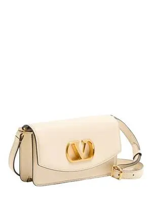 Valentino Garavani Vain Clutch Bag In Shiny Calfskin - Metallic