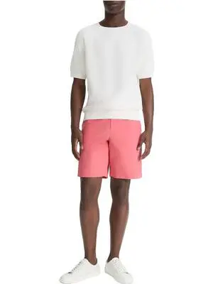 Vince Italian Cotton Extended-Tab Short Red