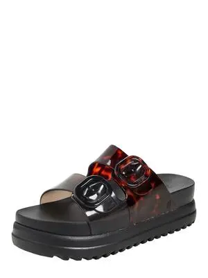 Melissa Cozy Platform Sandals - Black/tortoiseshell