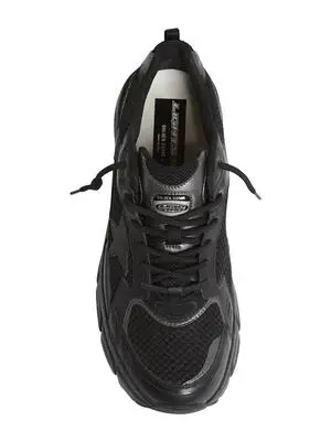GOLDEN GOOSE Lightstar Mesh And Leather Sneakers - Black