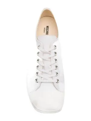 Moschino Canvas Low-top Sneakers - White