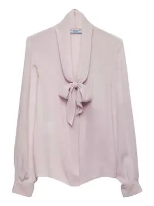 Prada Marocain Blouse - Purple