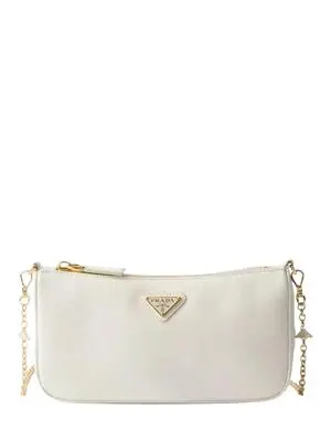 Prada Triangle-logo Cross Body Bag - White