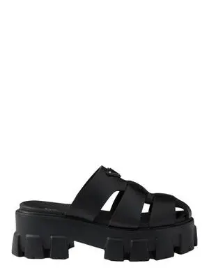 Prada Monolith Mules - Black