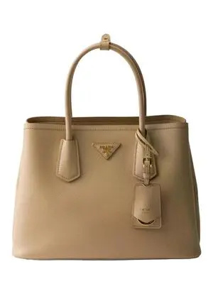 Prada Double Tote Bag - Neutrals