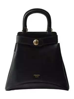 Prada Leather Tote Bag - Black