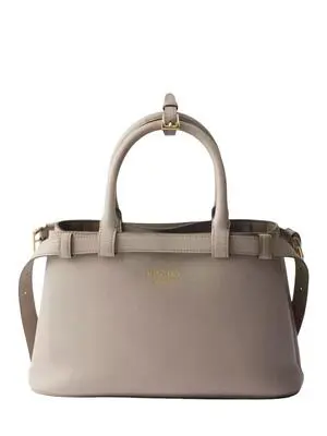 Prada Small Buckle Tote Bag - Neutrals