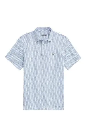 Vineyard Vines Sankaty Regular Fit Polo Shirt Micro Barracuda