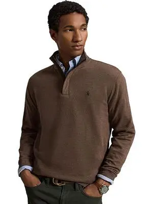 Polo Ralph Lauren Long Sleeve Quarter Zip Pullover Brown