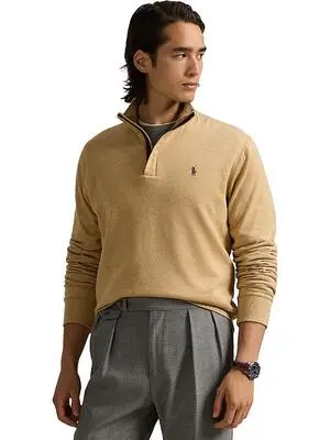Polo Ralph Lauren Long Sleeve Quarter Zip Pullover - Camel