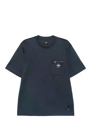 Fendi Cotton T-shirt - Blue