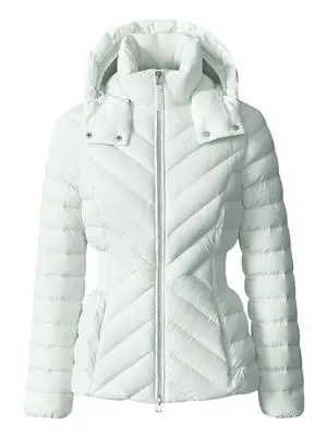 Mackage Idalee Hooded Down Jacket - Cream