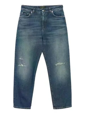 DOLCE & GABBANA Dolce & Gabbana Distressed Straight Leg Jeans