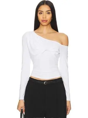 Astr The Label Kora One-shoulder Top - White