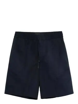 Brioni Slub-texture Shorts - Blue