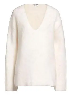 DONDUP Knitted V-neck Sweater - White