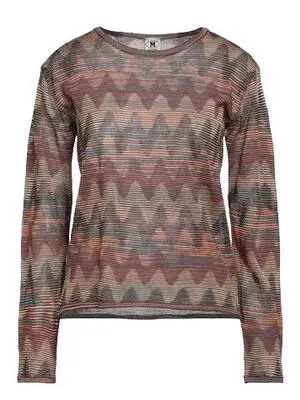 Missoni M MISSONI Multicolor Knit Sweater Purple