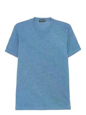 TOM FORD Mélange-effect T-shirt - Blue