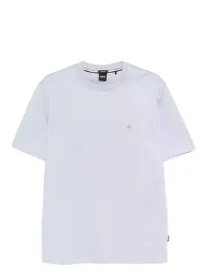 BOSS Double B-monogram Cotton T-shirt - Blue