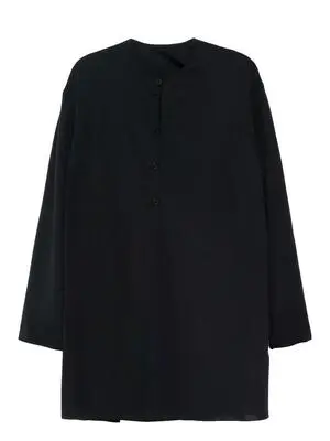 CFCL High Gauge Milan Loop Buttoned T-shirt - Black