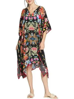 APNY APNY Print Midi Caftan Black Multi