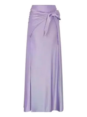 Rabanne Jersey Maxi Skirt - Purple