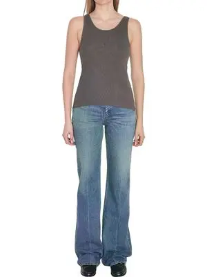 Saint Laurent Saint Laurent Cassandre Tank Top Grey