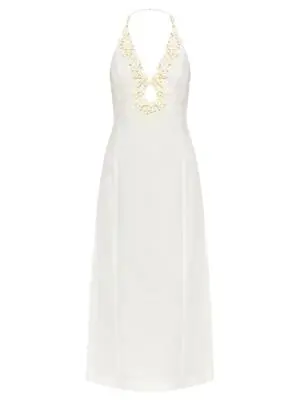 Cult Gaia Lena Halterneck Dress - White