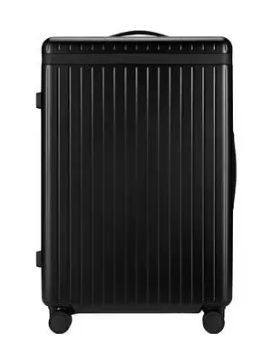 CARL FRIEDRIK Carl Friedrik Large Check-In Zip Spinner Suitcase Black/black