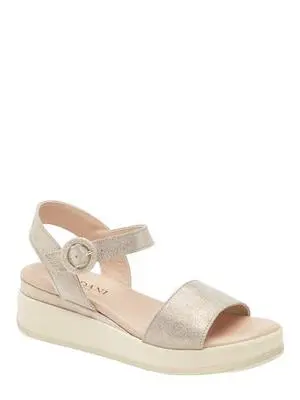 Cordani Arielle Ankle Strap Platform Wedge Sandal - Soft Gold