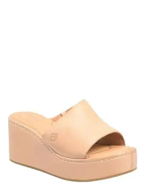 BØRN Børn Shilo Platform Wedge Sandal Natural Leather