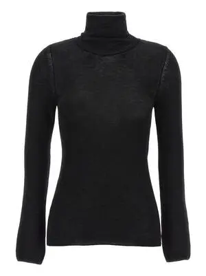 TOM FORD Tom Ford Silk Cashmere Turtleneck Sweater Black