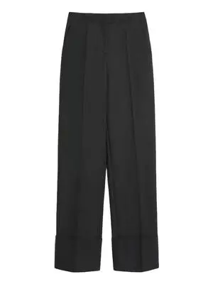 Valentino Garavani Floral Print Trousers - Black