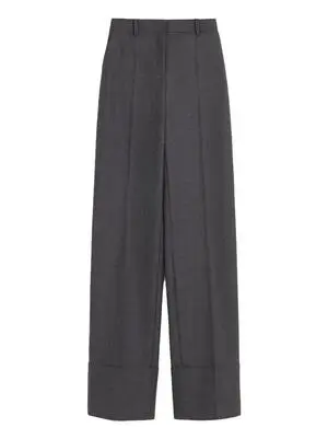 Valentino Garavani Straight-cut Trousers - Gray Melange