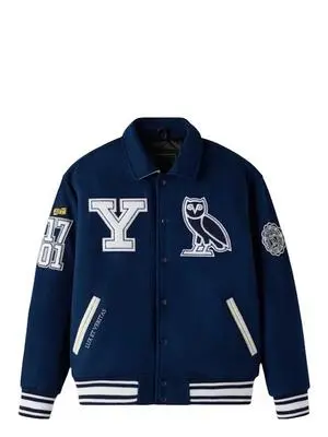 OVO X Yale Campus Varsity Jacket - Blue