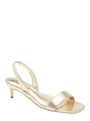 Lilly Pulitzer® Cary Slingback Kitten Heel Sandal - Gold Metallic
