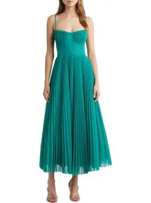 HUTCH Hutch Pleated Cocktail Dress