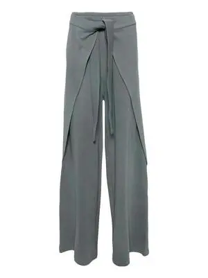 QASIMI Tied-waist Track Pants - Grey
