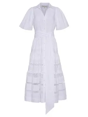 Cara Cara Mardi Tiered Midi Dress - White