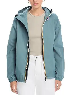K-WAY Le Vrai 4.0 Claude Windbreaker - Green Iron