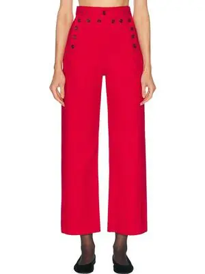 BODE Spring Twill Sailor Trouser - Red