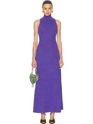 Christopher John Rogers Mock Neck Maxi Dress - Nepeta