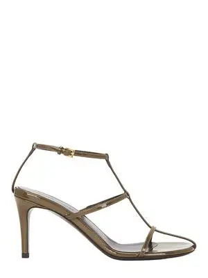 Khaite Cage 75 Sandal - Dark Olive