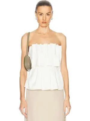 HOUSE OF DAGMAR Sculpted Tube Top - White