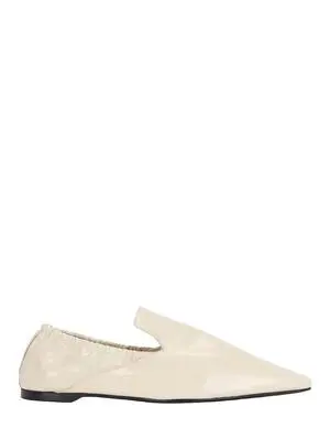 TOTEME Elastic Back Leather Loafer - Sand
